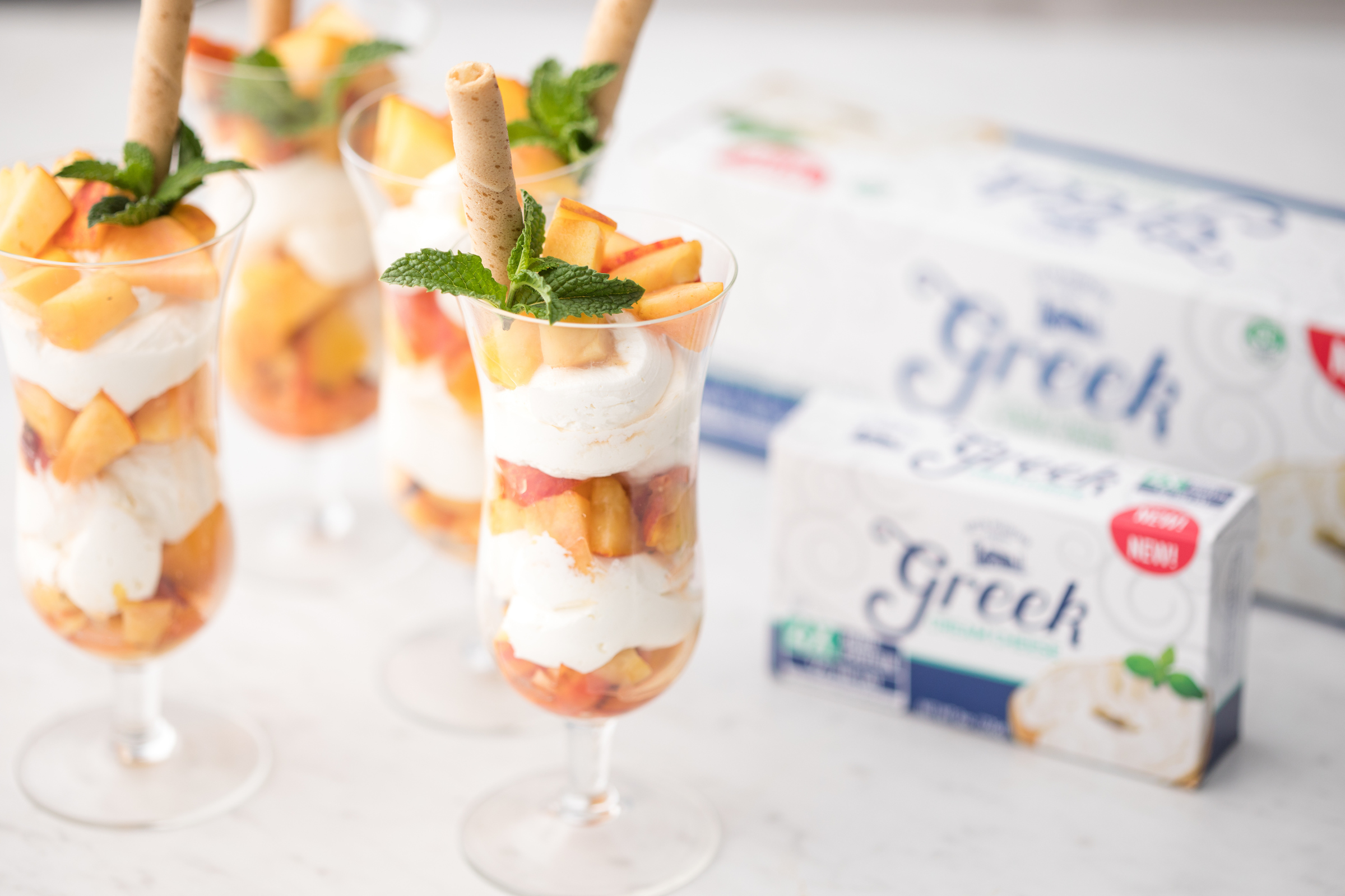 Peaches and Cream Parfait - Franklin Foods - Re-Inventing Cream Cheese